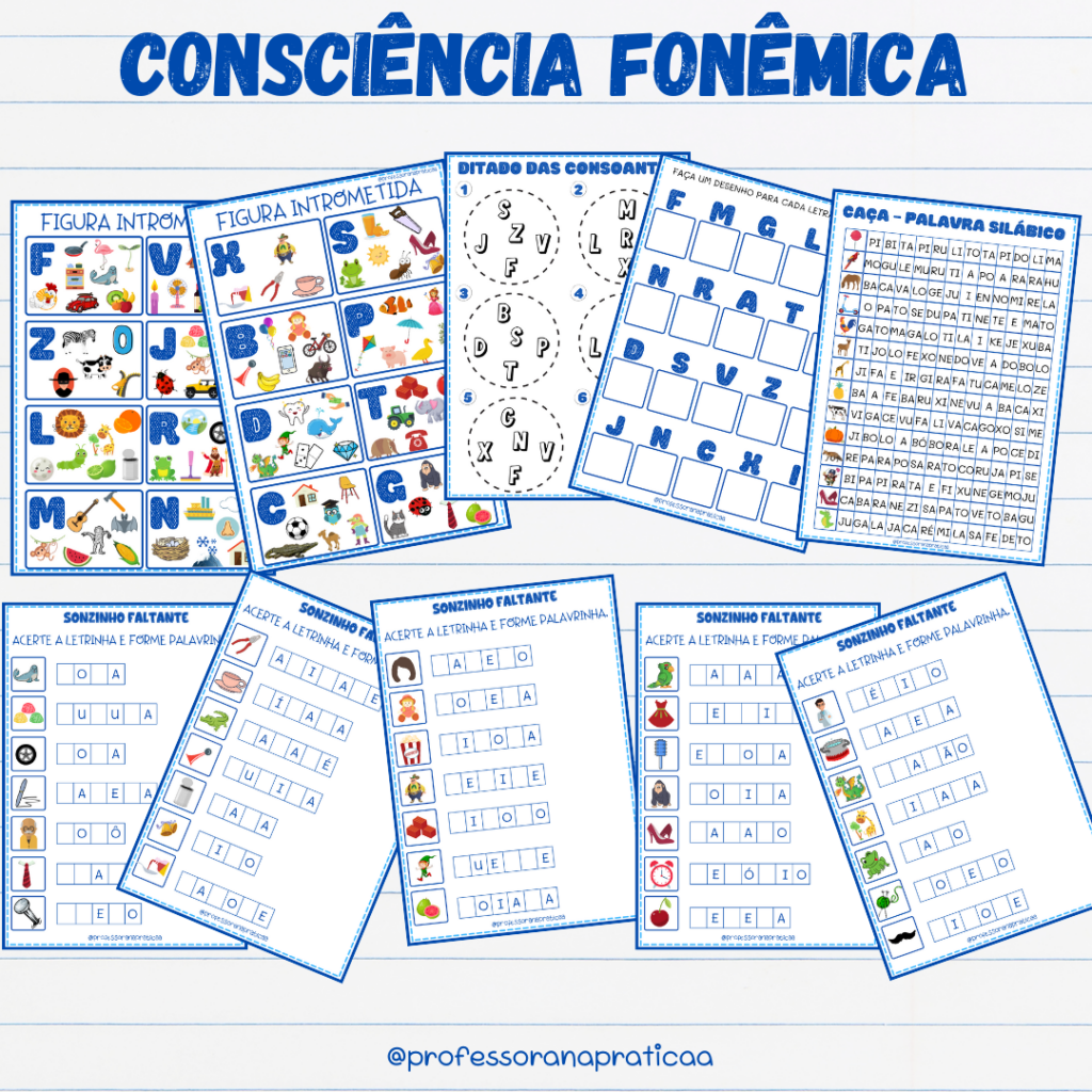 Alfabeto - Consciência Fonêmica - Patrícia da Silva - Professora na pratica