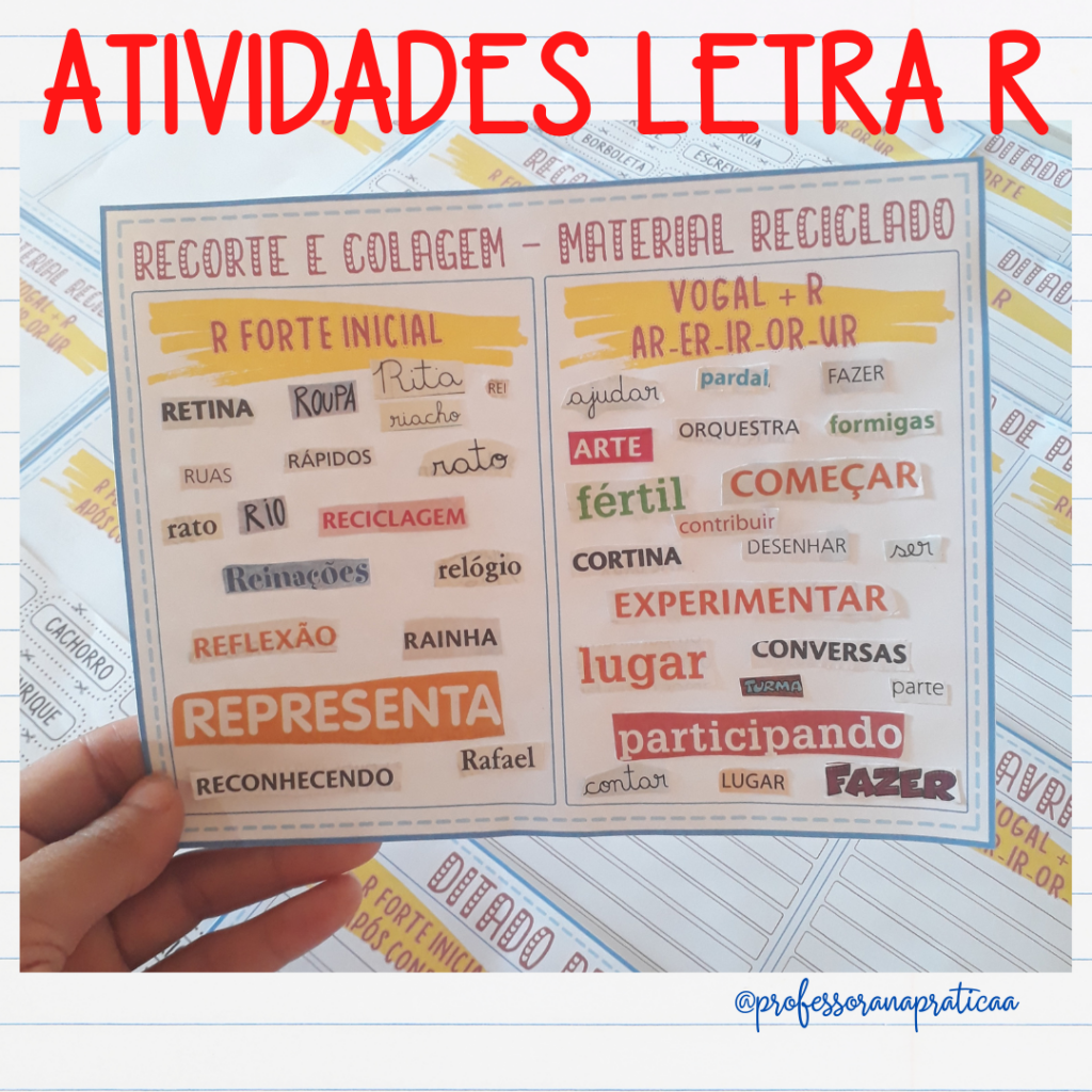 Atividades letra R - Recorte e colagem - Patrícia da Silva - Professora ...