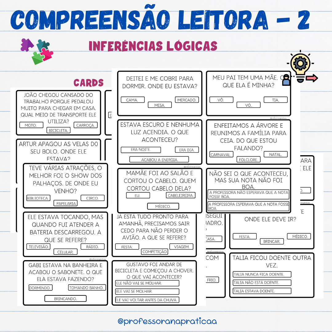 Compreensão leitora 2 - Patrícia da Silva - Professora na pratica