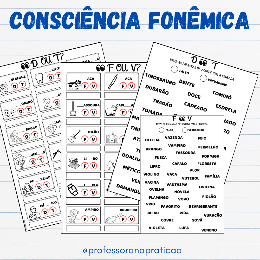 Consciência Fonêmica - Troca de fonemas - Patrícia da Silva ...