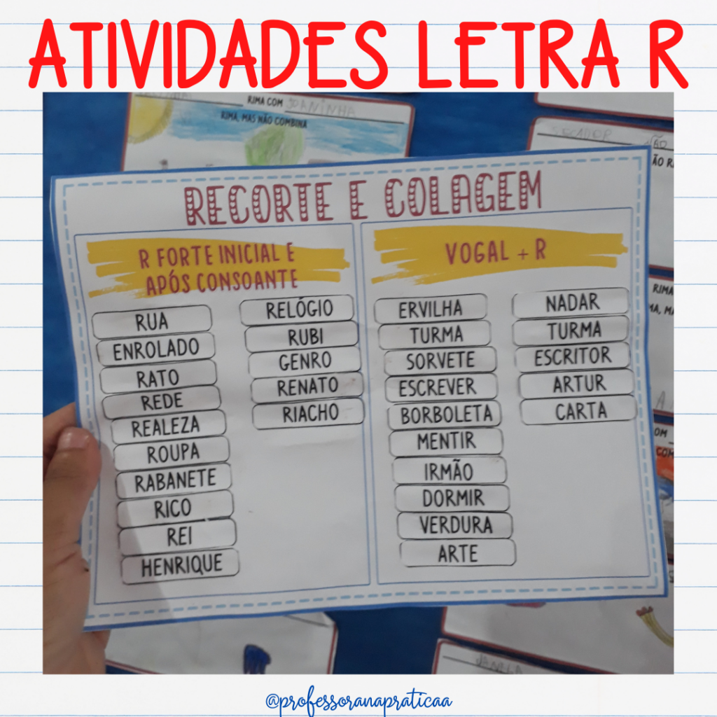Atividades letra R - Recorte e colagem - Patrícia da Silva - Professora ...