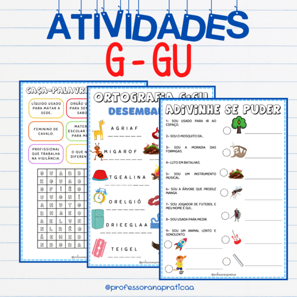 Atividades G-GU - Patrícia da Silva - Professora na pratica