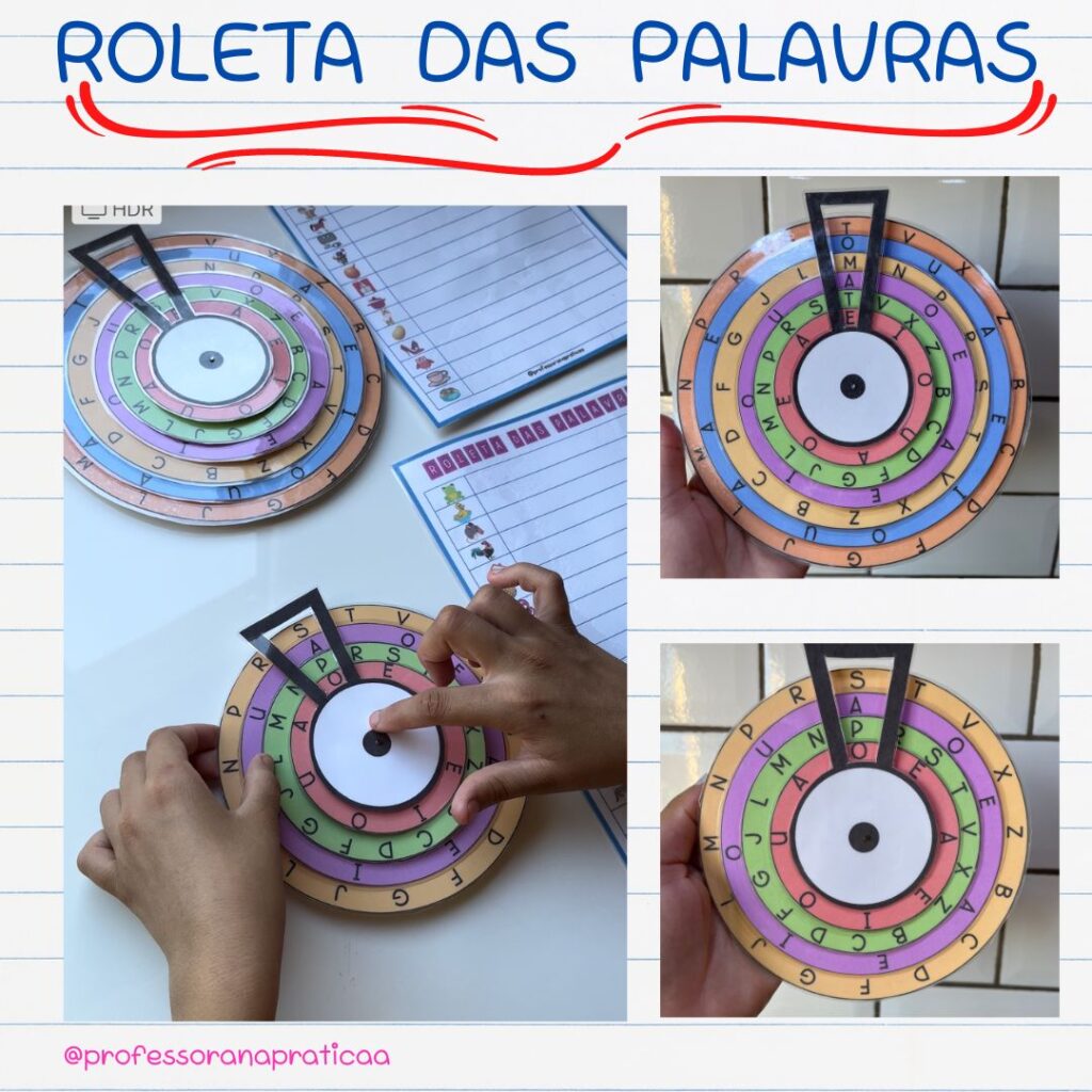 ROLETA DAS PALAVRAS - Patrícia da Silva - Professora na pratica ROLETA DAS PALAVRAS - Patrícia da Silva - Professora na pratica