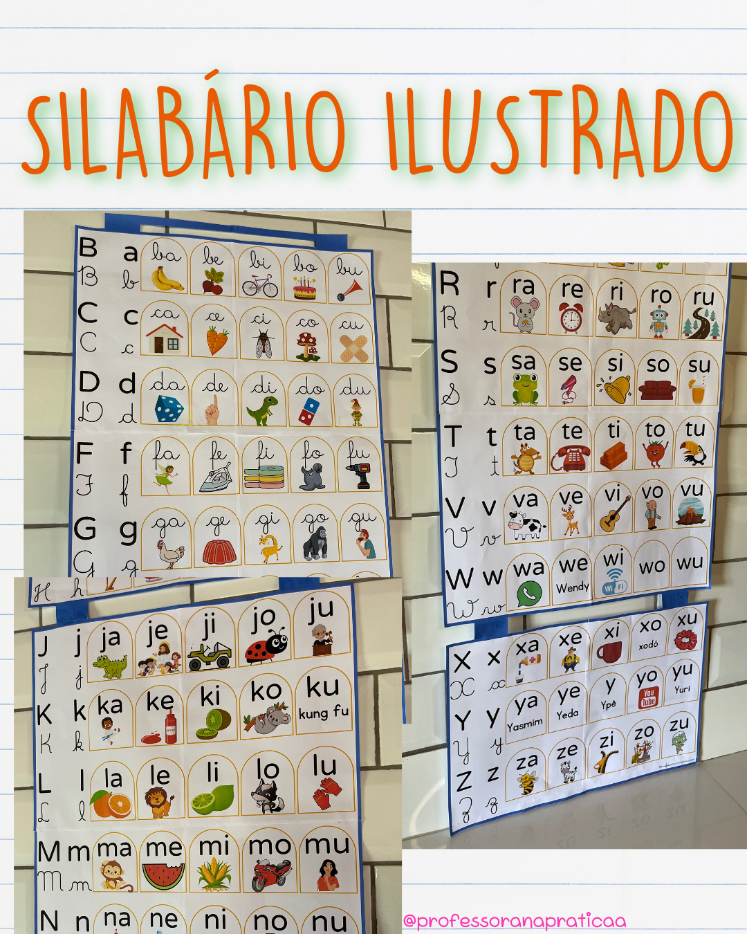 Silabário ilustrado - Patrícia da Silva - Professora na pratica