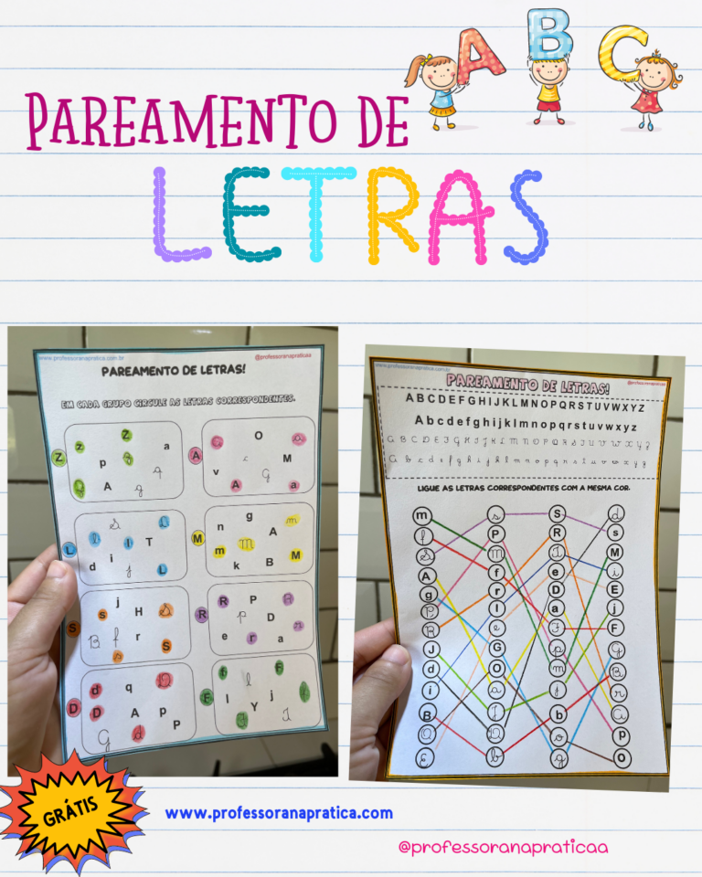 Pareamento de Letras - Patrícia da Silva - Professora na pratica