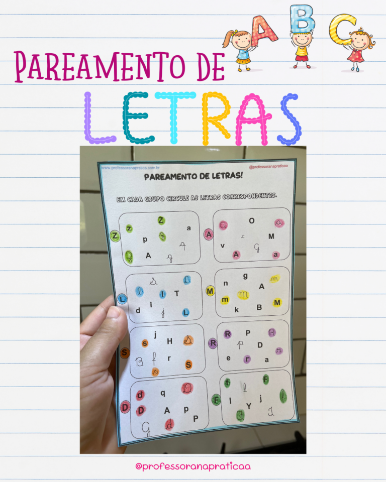 Pareamento de Letras - Patrícia da Silva - Professora na pratica