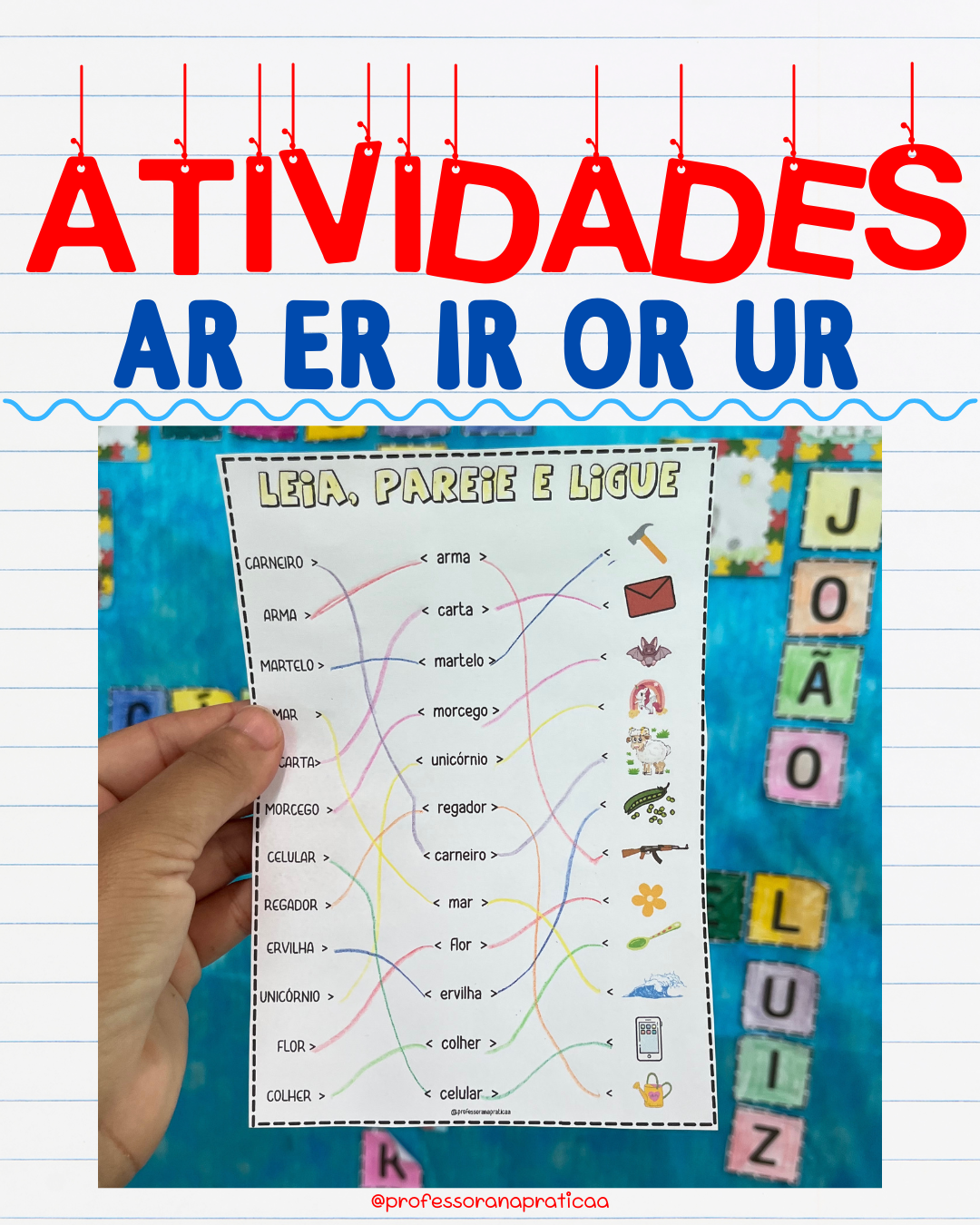 Atividades ar er ir or ur - Patrícia da Silva - Professora na pratica