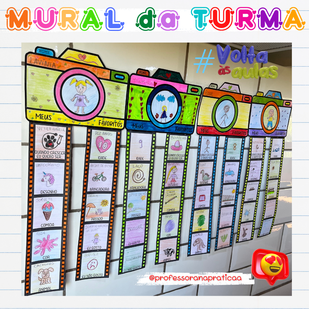 Mural da turma - Patrícia da Silva - Professora na pratica
