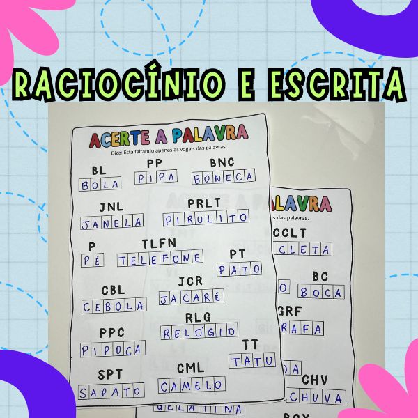 Acerte a Palavra - Patrícia da Silva - Professora na pratica